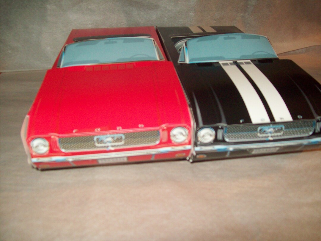 Set of 6 Vintage Mustang Food Boxes, Red & Black, - Etsy