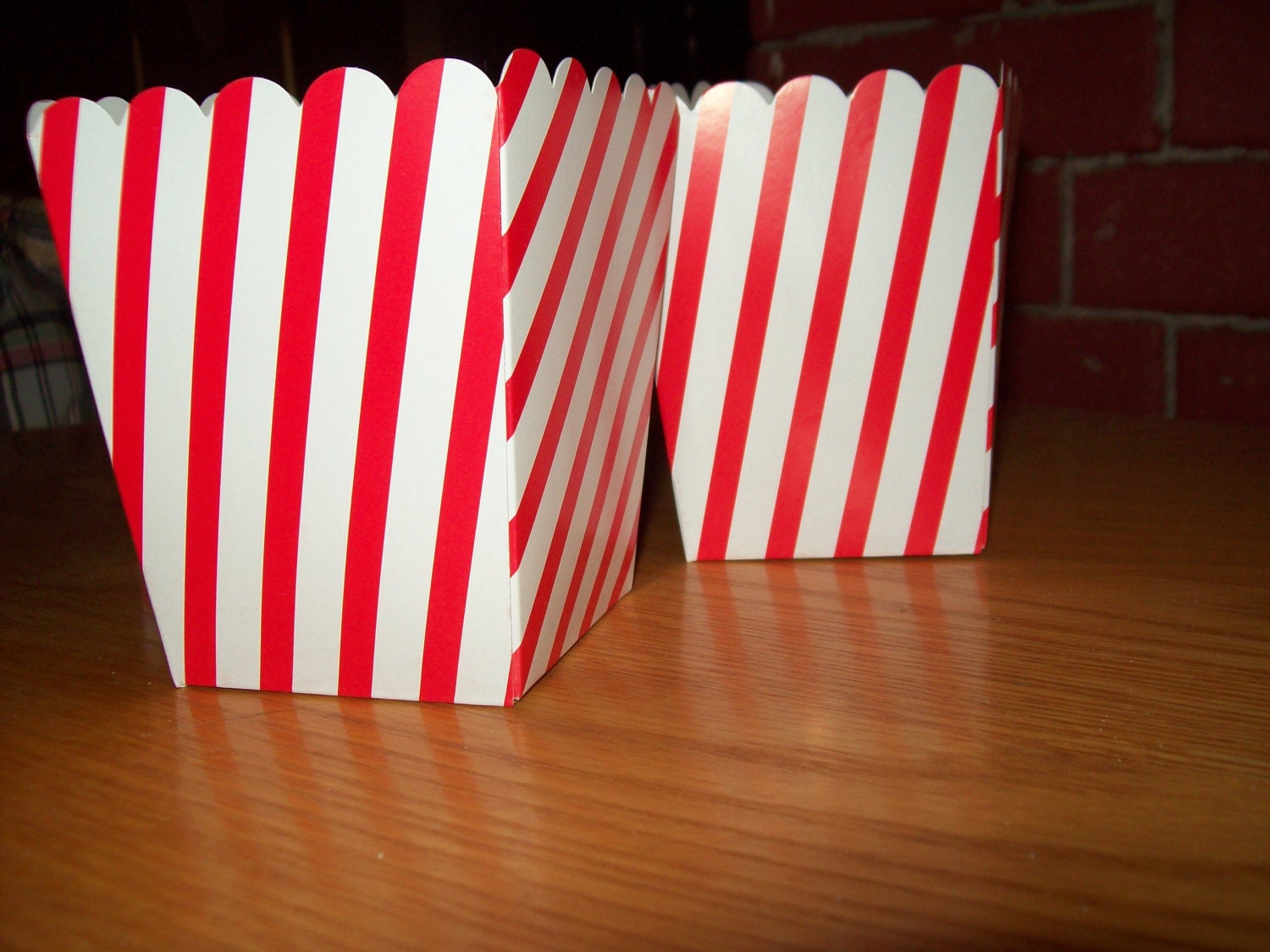 Mini Red Striped Popcorn .boxes Movie Night Party Set of 12 - Etsy