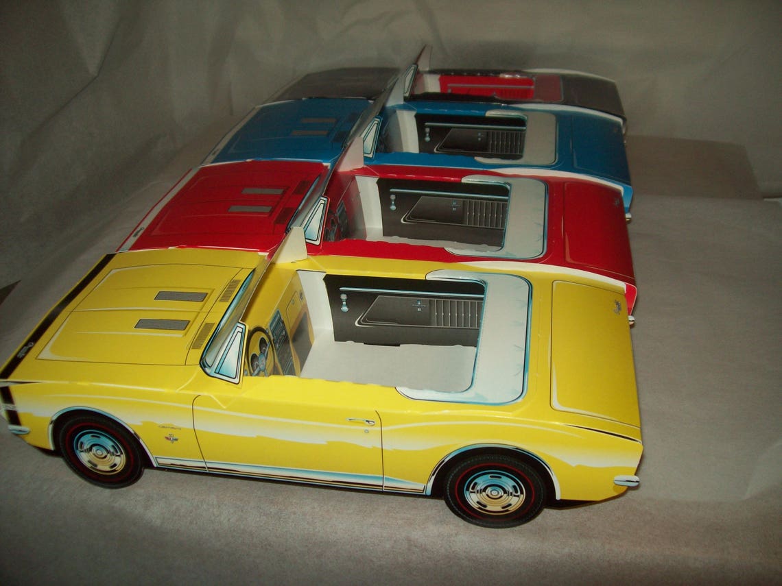 Retro 67 Camaro 50th Anniversary Mix Colors Food Box,popcorn Box Kids ...