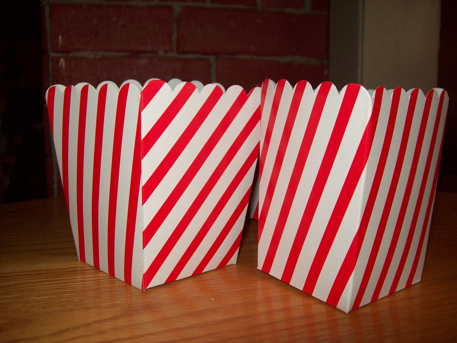 Mini Red Striped Popcorn .boxes Movie Night Party Set of 12 - Etsy