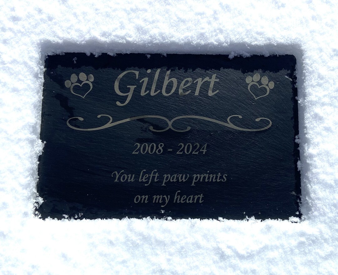 Slate Grave Marker - Pet Grave Marker - Custom Stone Memorial Marker - Etsy