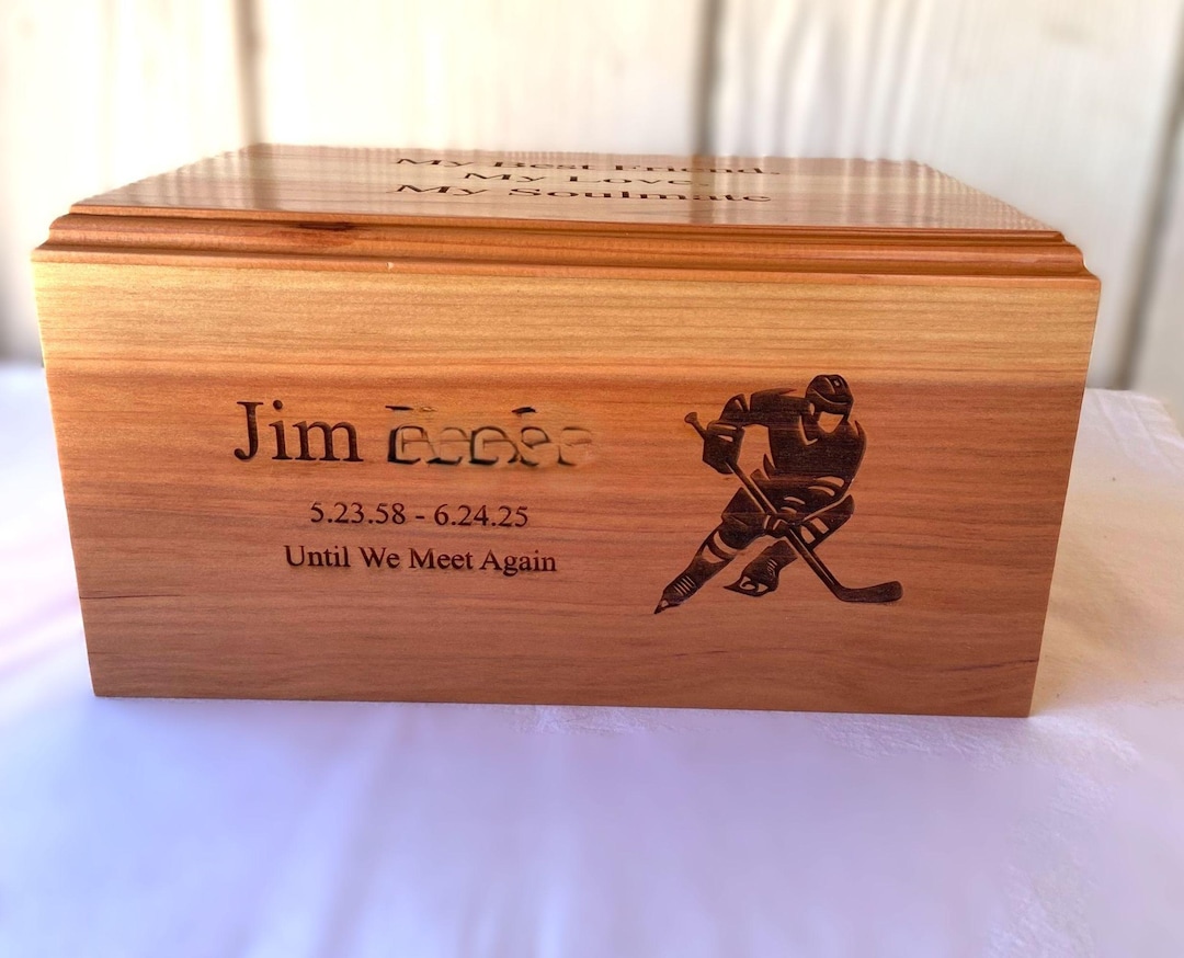 Wooden Cremation Urn, Laser Engraved Urn - Etsy