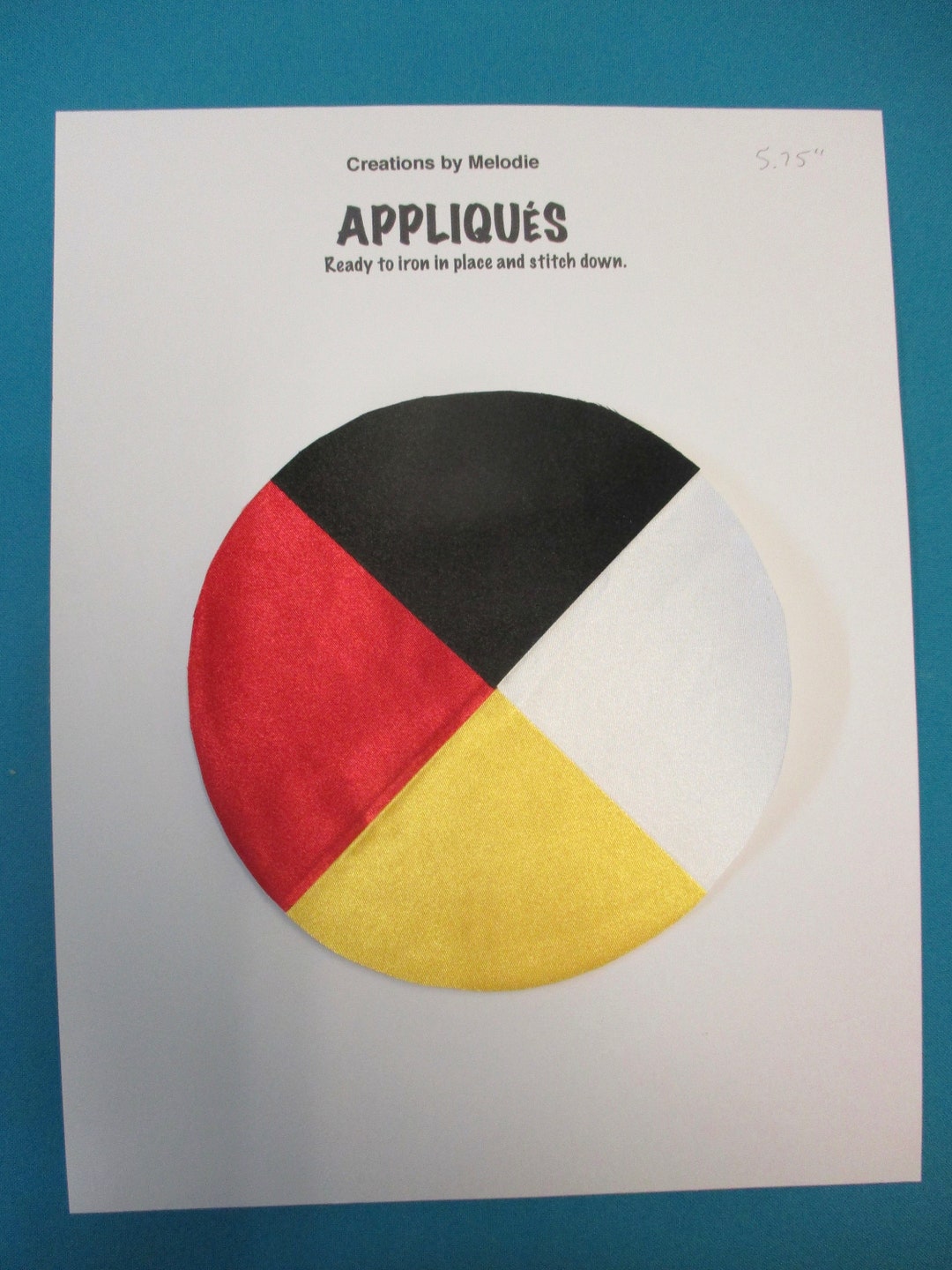 5.75 Indigenous Medicine Wheel Applique, Sew On - Etsy