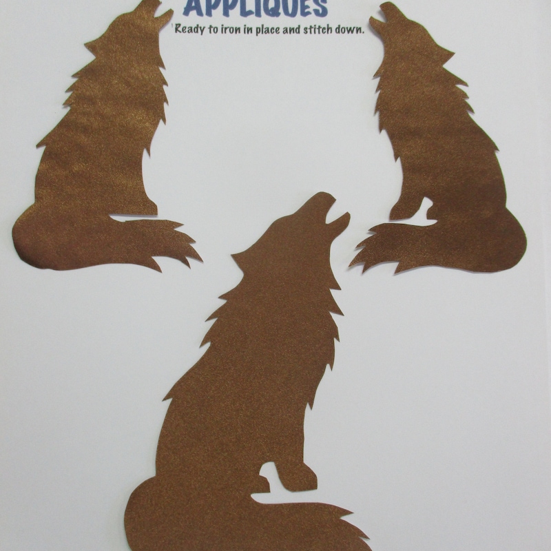 Wolf Applique - Etsy