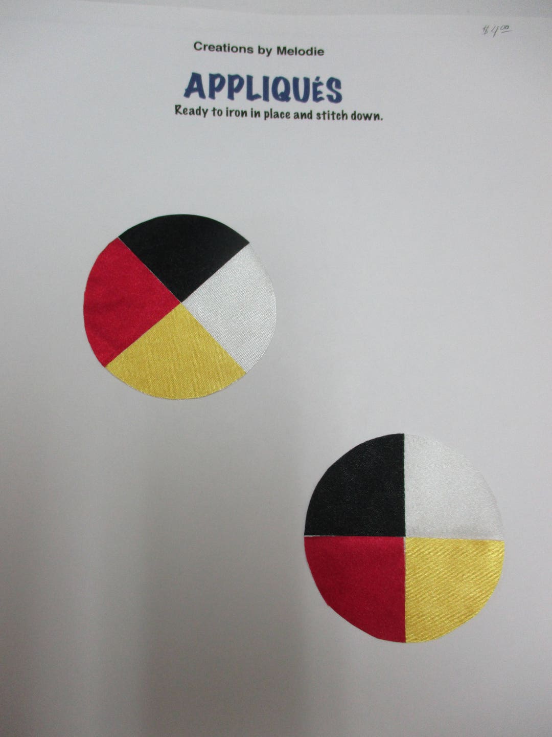 2-5/8 Medicine Wheels Sew on Appliques, Native American Style - Etsy