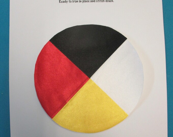 5.75" Indigenous Medicine Wheel Applique, Sew On - Etsy