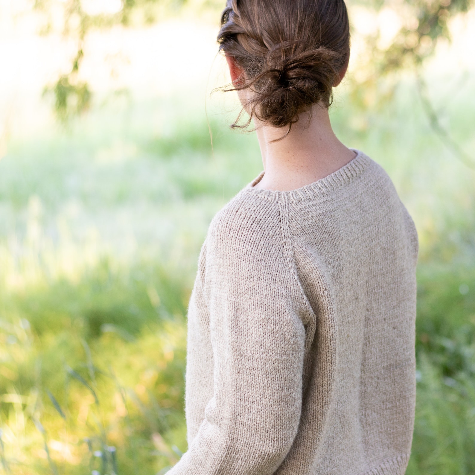 KNITTING PATTERN PDF Easy Raglan Sweater Knitting Pattern / - Etsy