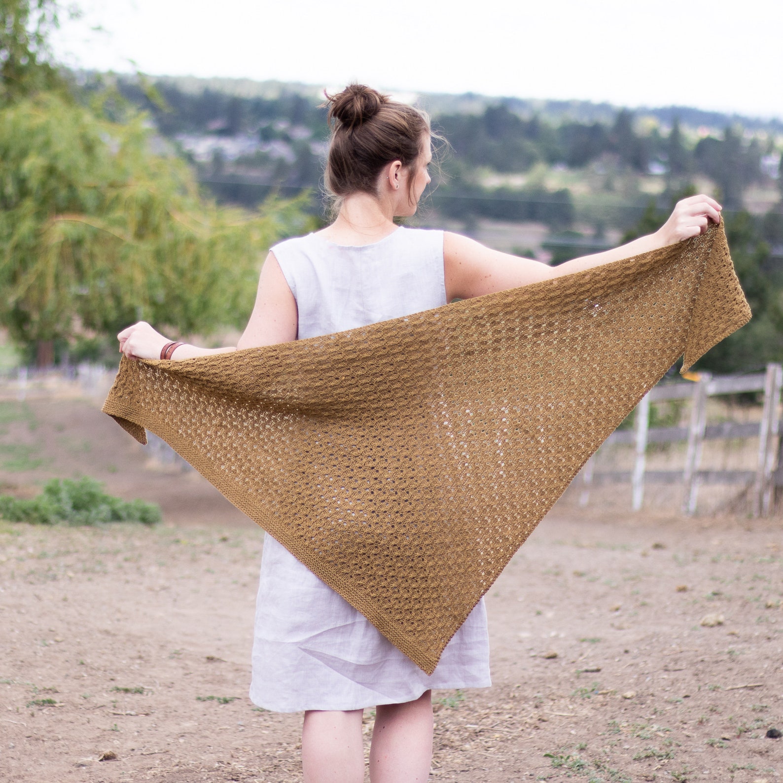 KNITTING PATTERN PDF Easy Lace Shawl Knitting Pattern // - Etsy