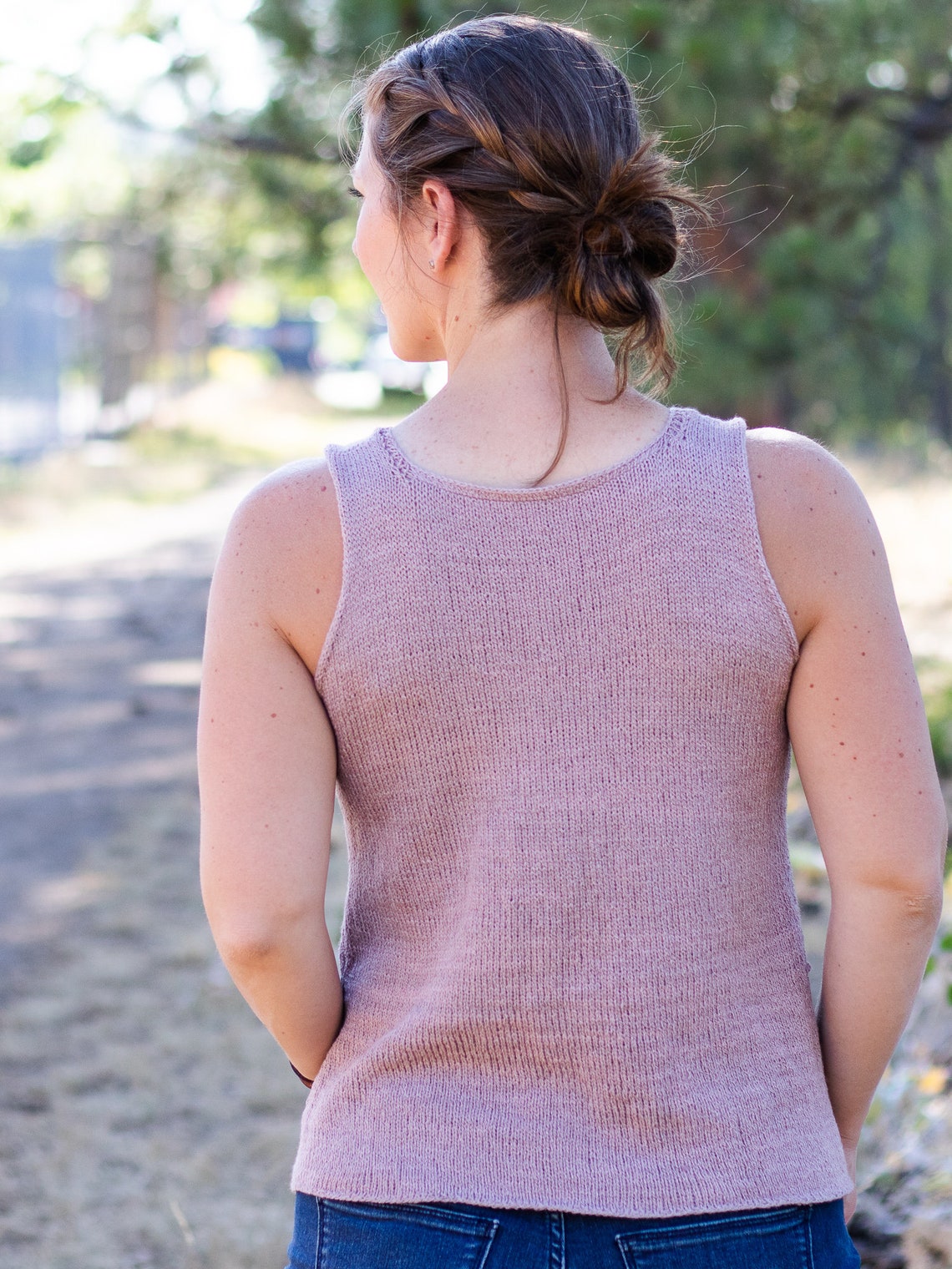 KNITTING PATTERN summer tank knitting pattern PDF Yampa Tank | Etsy