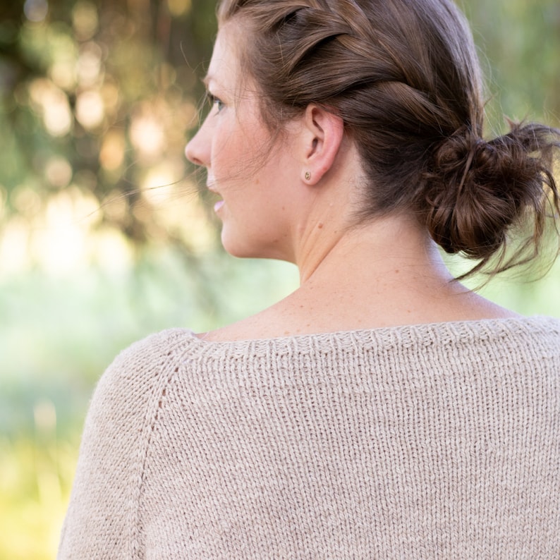 KNITTING PATTERN PDF Easy Raglan Sweater Knitting Pattern / | Etsy