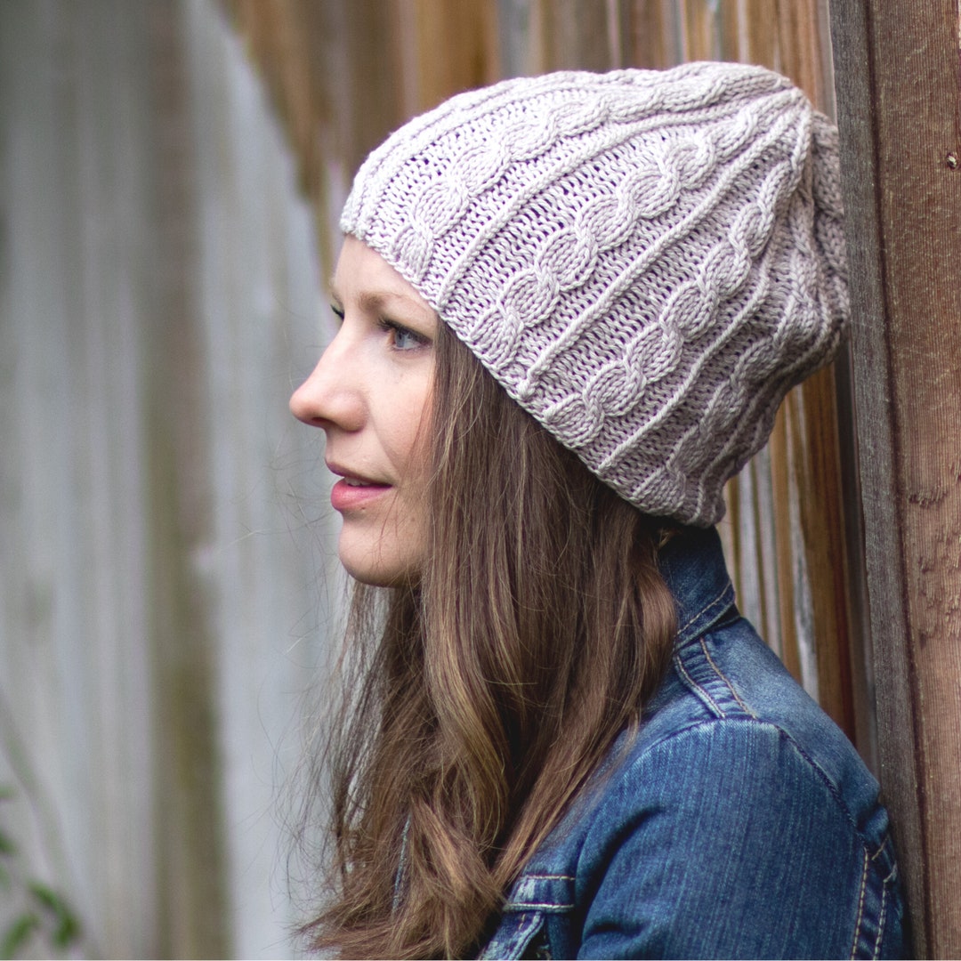 KNITTING PATTERN - Easy Cable Hat Knitting Pattern PDF // Hazel Creek ...
