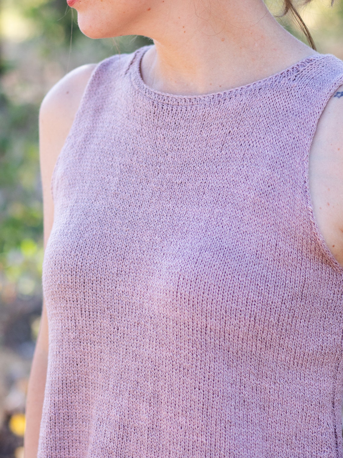 KNITTING PATTERN summer tank knitting pattern PDF Yampa Tank | Etsy