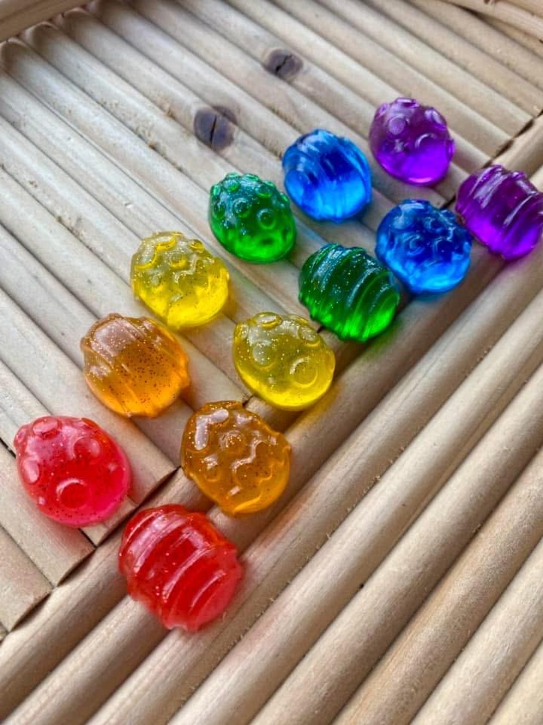 Rainbow Easter Egg Sensory Counters, Transparent Egg Manipulatives ...