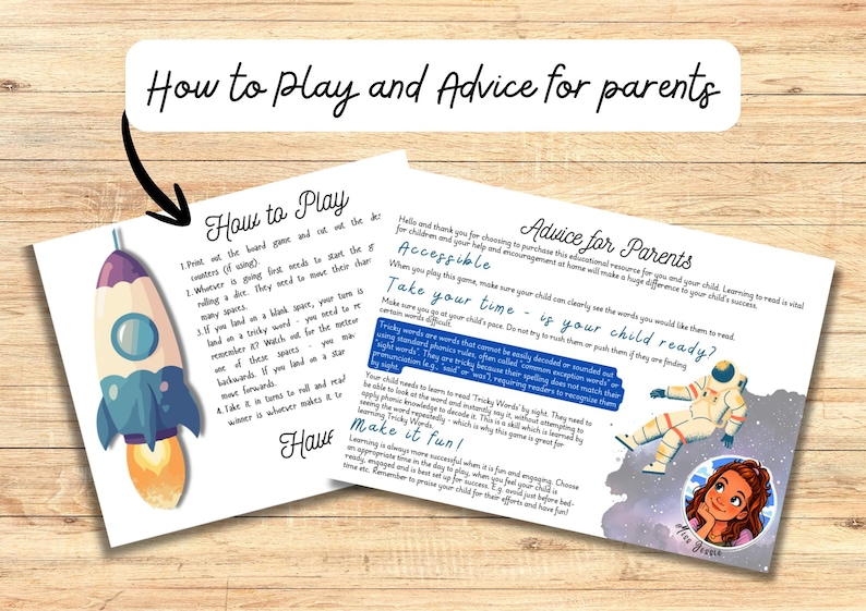 Race to the Moon Tricky Words Phonics Game - Phase 2 - Etsy UK