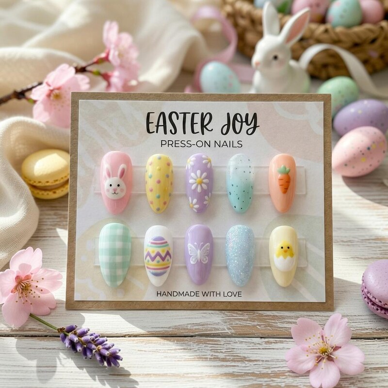 Spring Nails Simple - Etsy UK