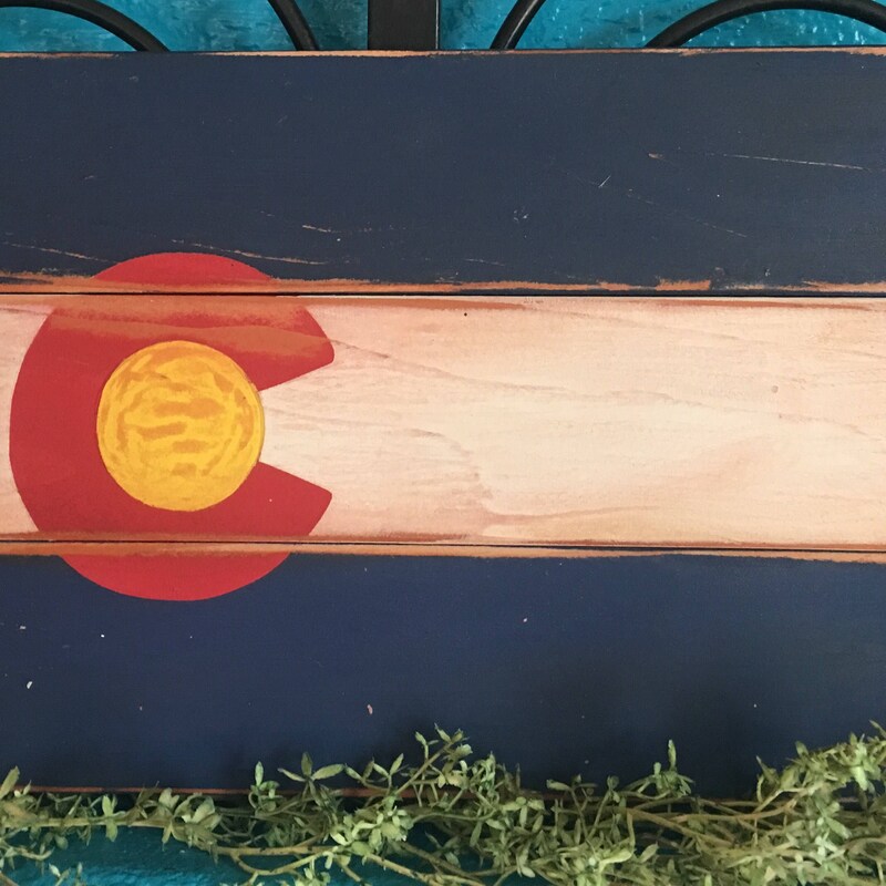 Wood Colorado Flag - Etsy