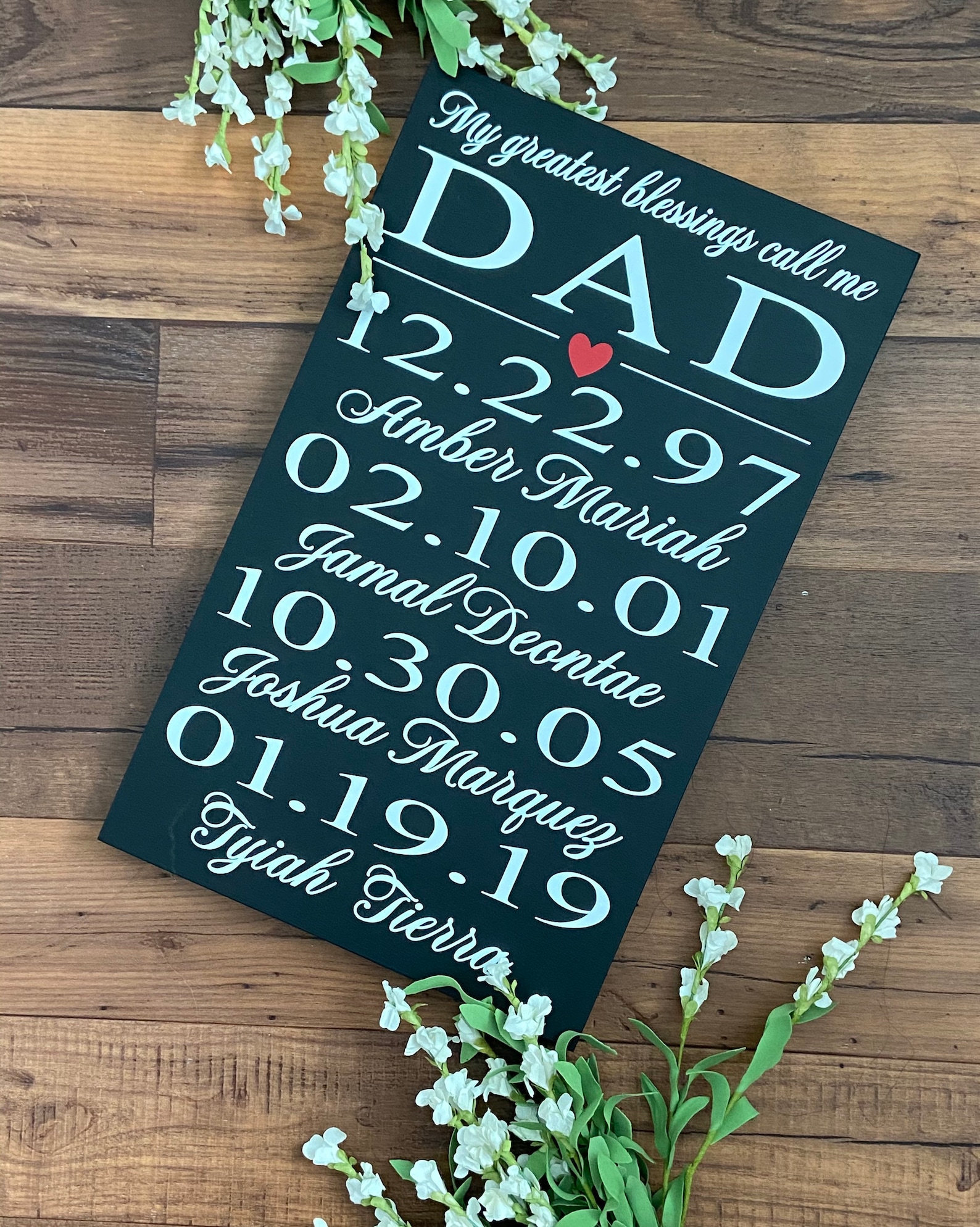 My Greatest Blessing Call Me DAD Handmade Wood Sign for | Etsy