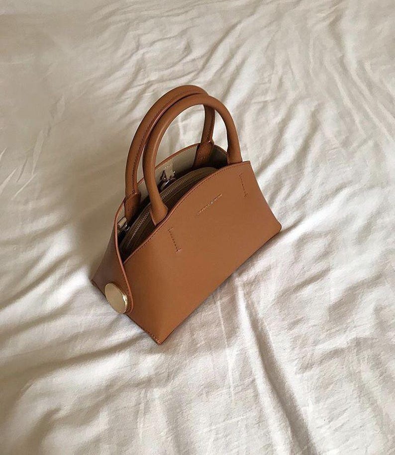 Mini Luxury Leather Bag - Elegant Handcrafted Designer Crossbody Purse ...