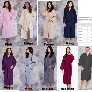 Mother of the Bride Robe Waffle Weave Maid of Honor Honour - Etsy