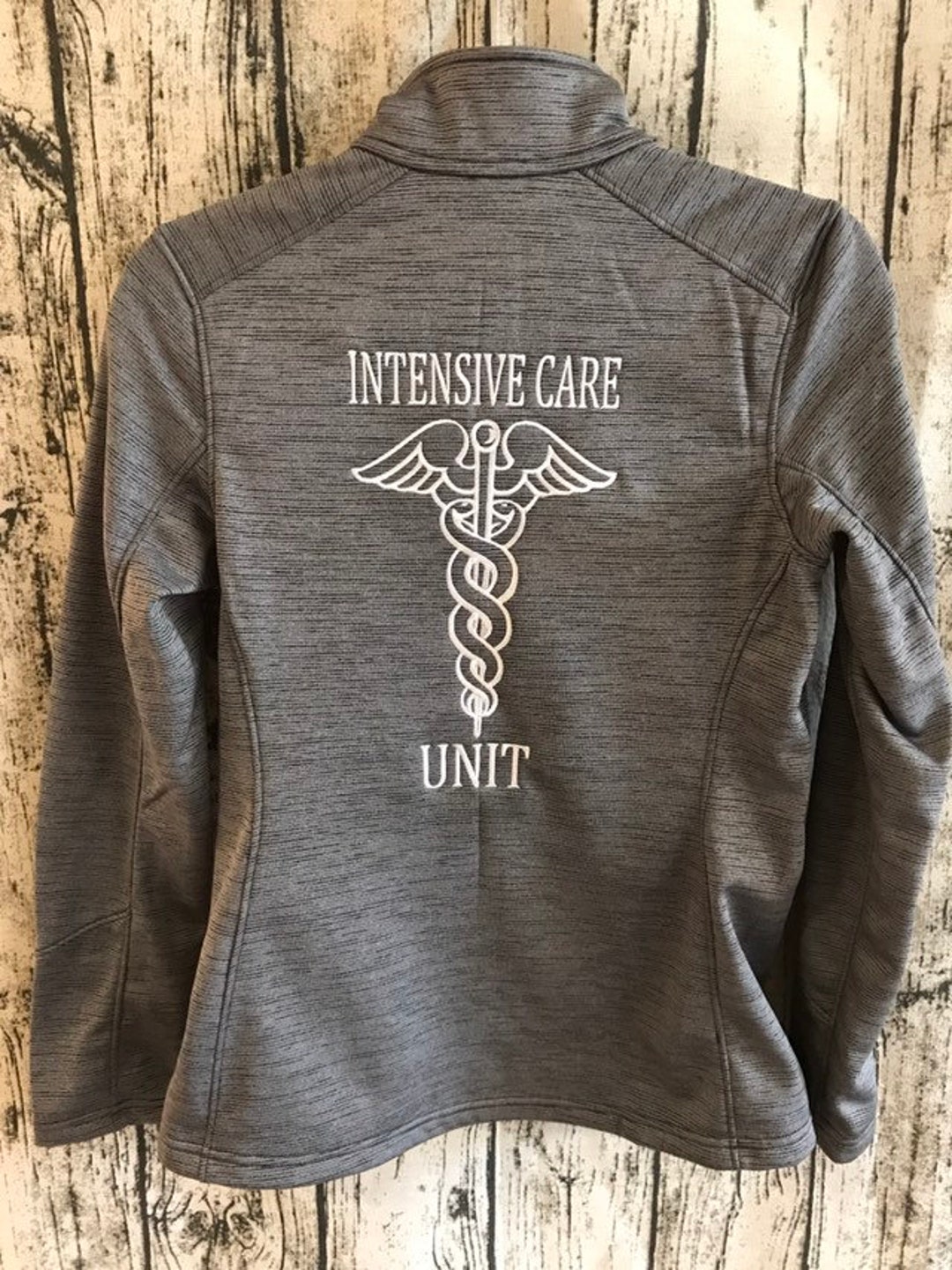 RN Jacket Embroidered Caduceus WITH Dept. Title on Back & Front Name ...