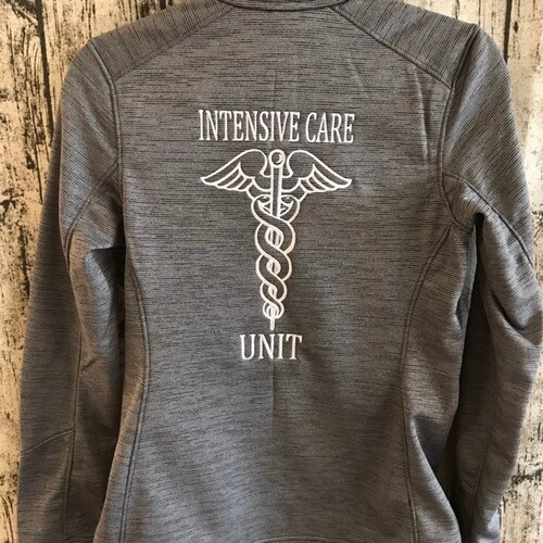 RN Jacket Embroidered Caduceus WITH Dept. Title on Back & - Etsy