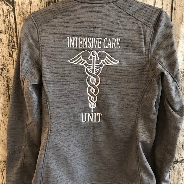 Embroidered Medical Jacket - Etsy
