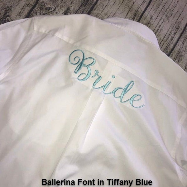 Monogram Bride Shirt - Etsy