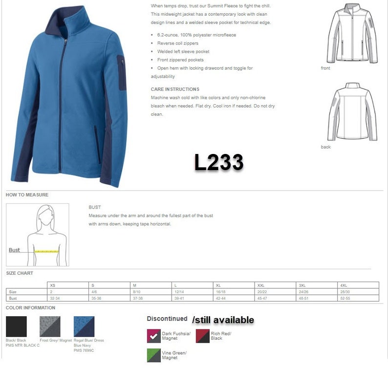 Radiology Jacket Embroidered Medical Full Zip Jacket Arm - Etsy