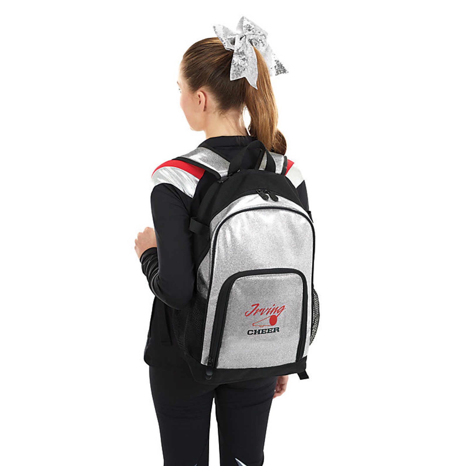 Personalized Embroidered GLITTER Backpack Cheer Bag Sports - Etsy