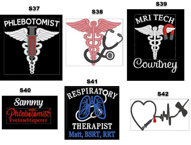 Monogram Nurse Jacket Rad CT Tech MRI X-ray Tech Full-zip | Etsy