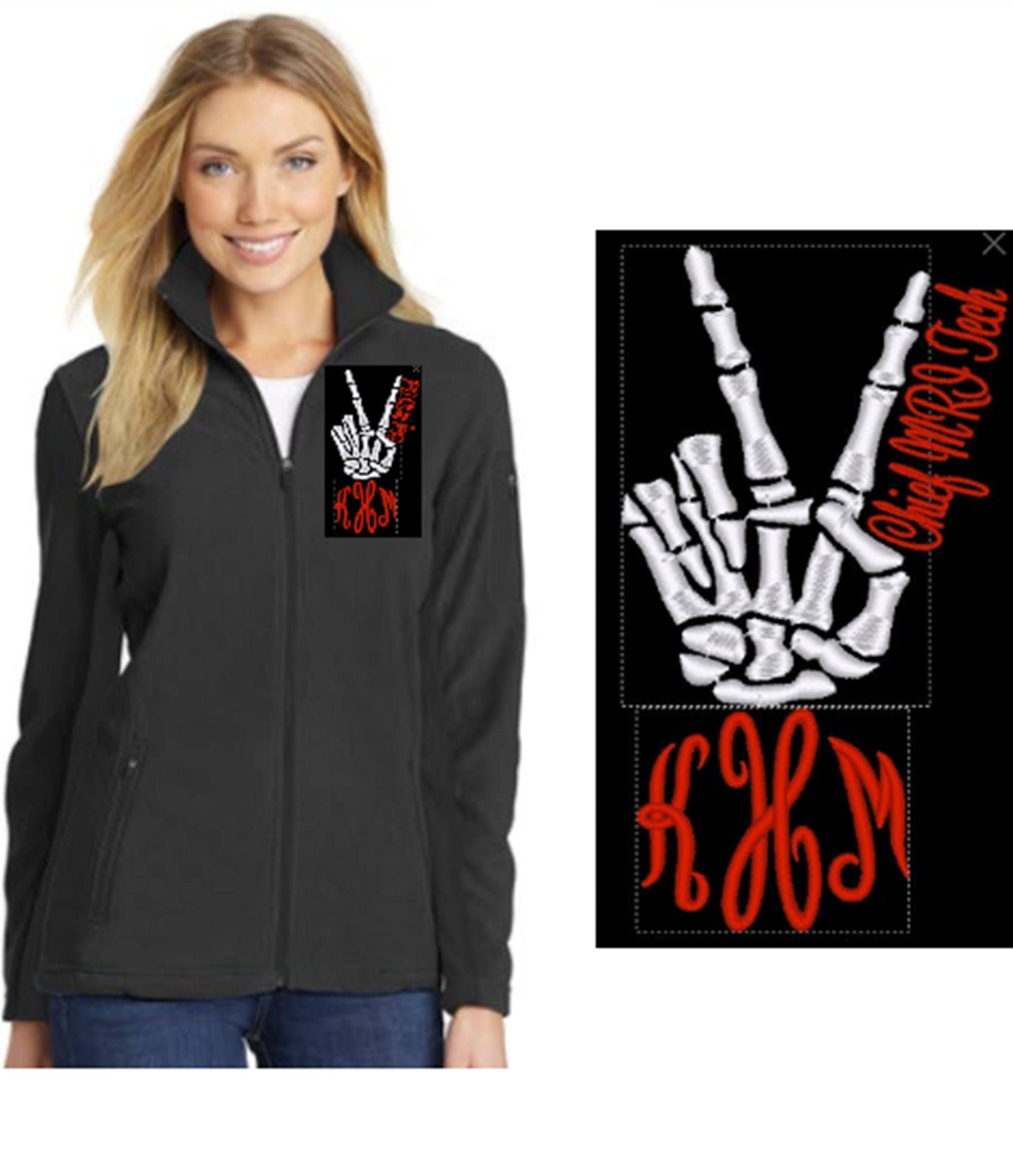 Radiology Jacket Embroidered Medical Full Zip Jacket Arm - Etsy