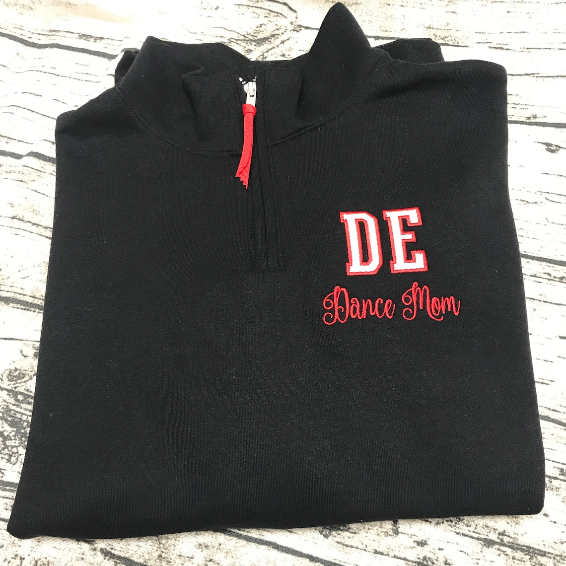 Personalized Cheerleading Quarter Zip Sweatshirt, Varsity Team Jacket ...