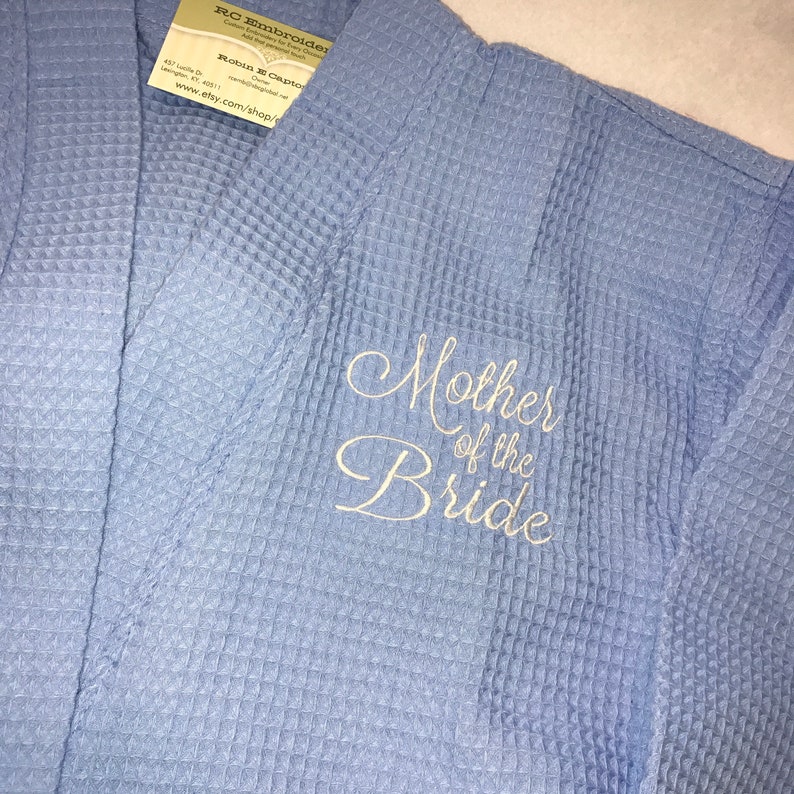 Mother of the Bride Robe Waffle Weave Maid of Honor Honour | Etsy