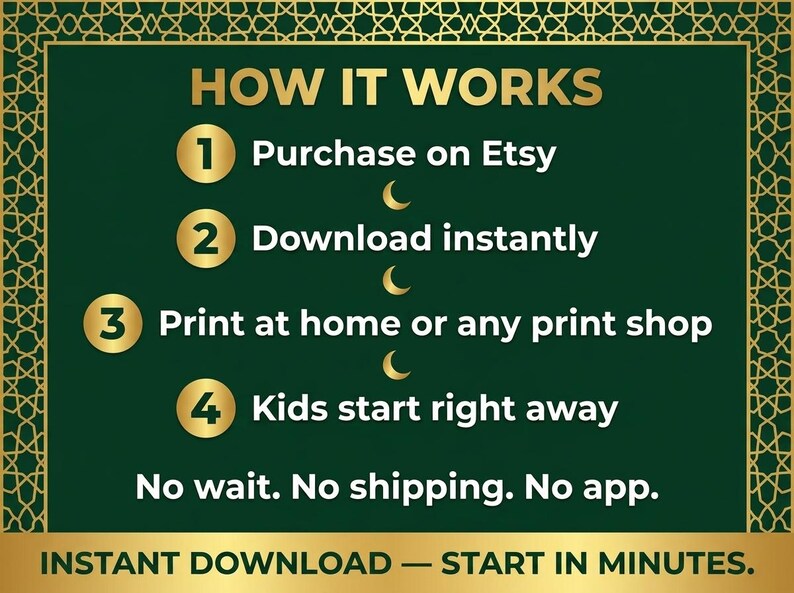 Islamic Activity Pack 200 Printable Worksheets Kids Ages 4-8, Mazes ...