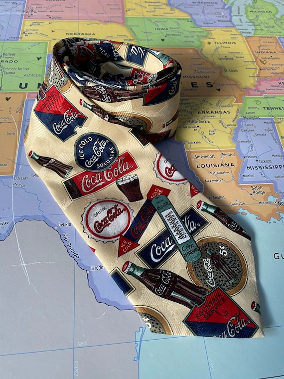 Vintage Coca Cola Necktie Coke Tie Coca Cola Memorabilia | Etsy