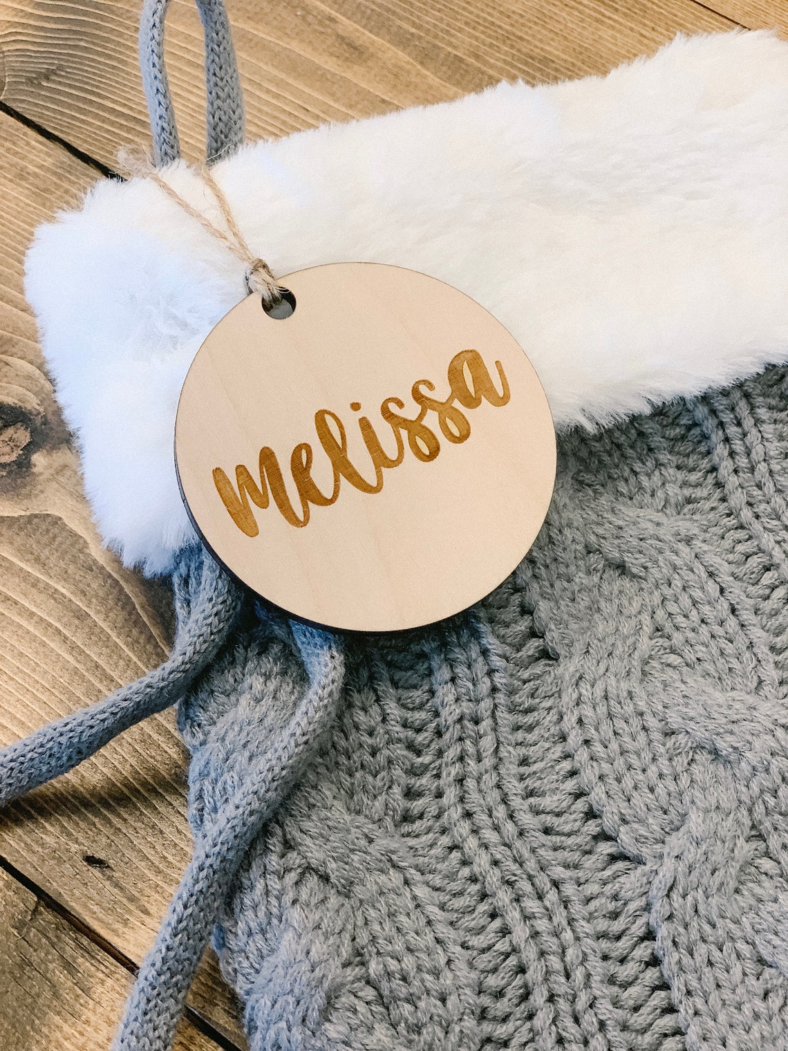 Stocking Tag Name Cut Out Name Cut Out Wood Stocking Tag | Etsy