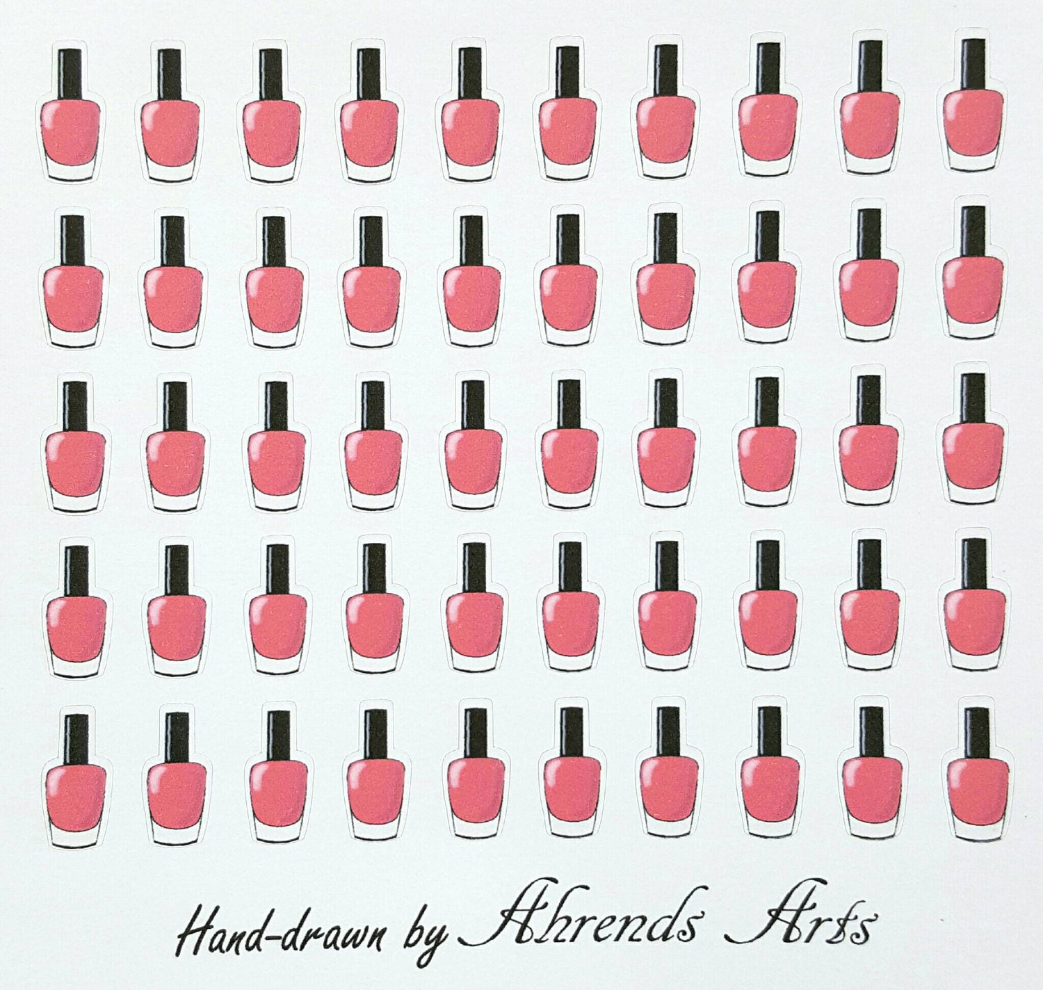 Nail Polish Manicure Planner/Journal/Bullet Journal Stickers | Etsy