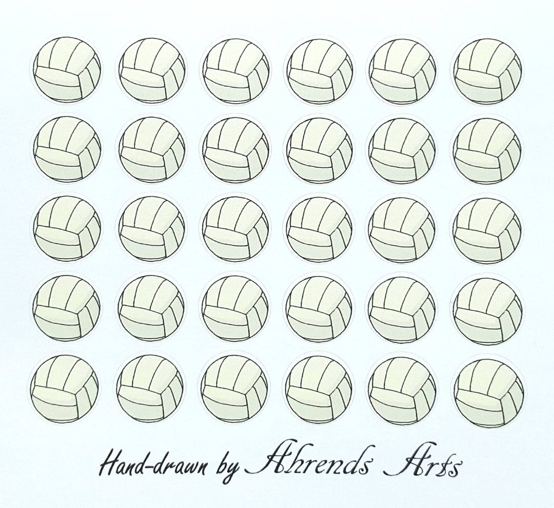 Volleyball Game/practice Planner/journal/bullet Journal Stickers - Etsy