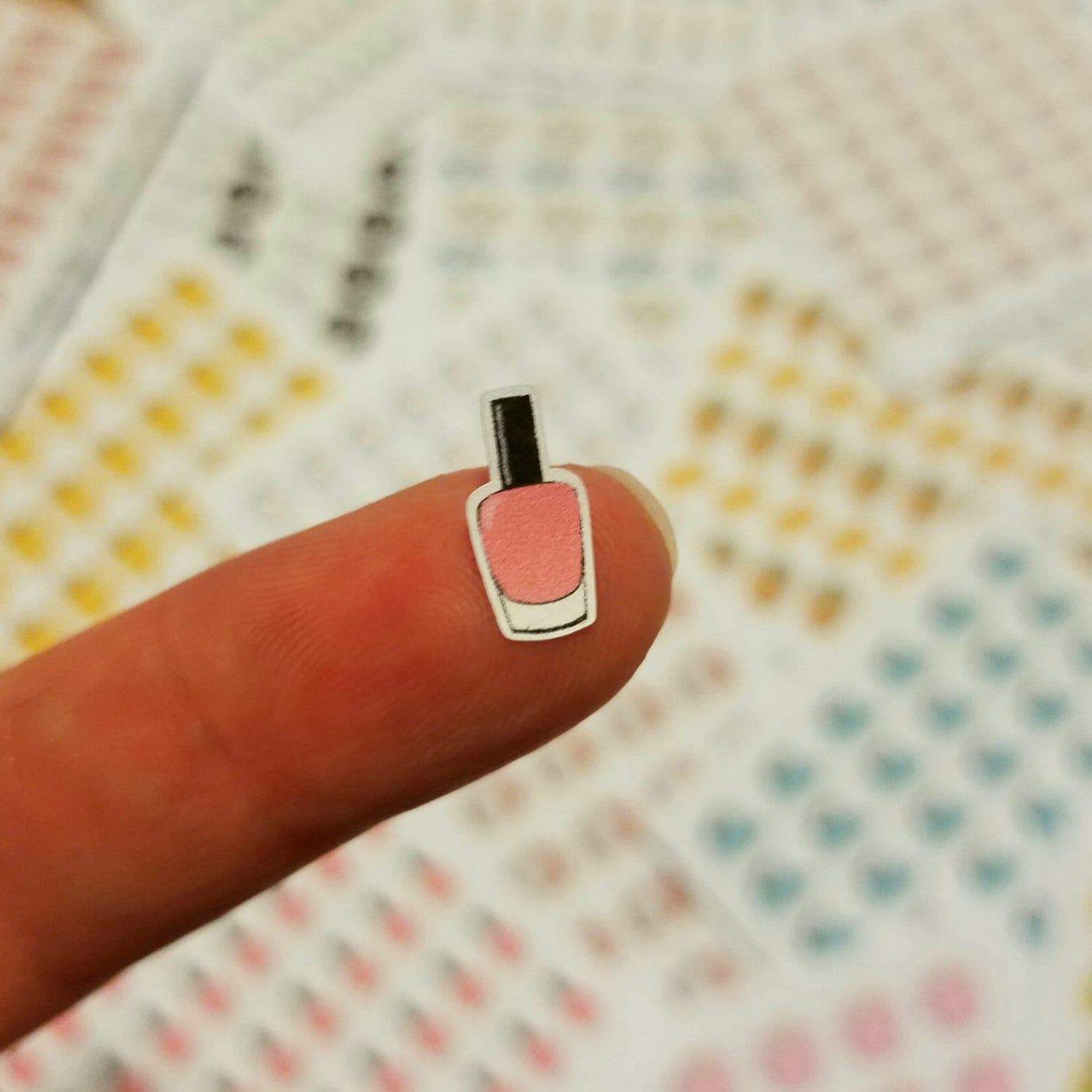 Nail Polish Manicure Planner/journal/bullet Journal Stickers - Etsy