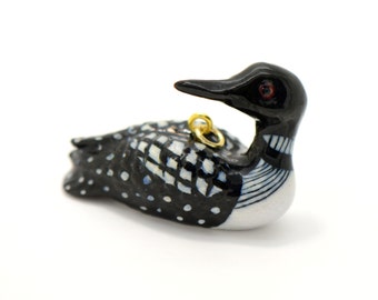 Ceramic Loon Figure - Etsy