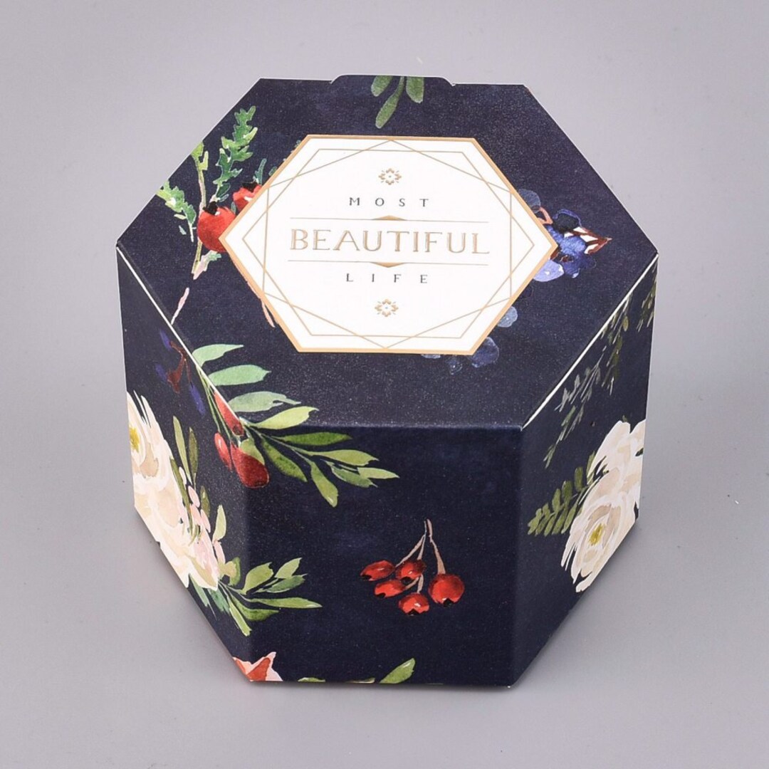 5 Candy/gift Packaging Box Wedding Party Gift Box Flower and Word ...