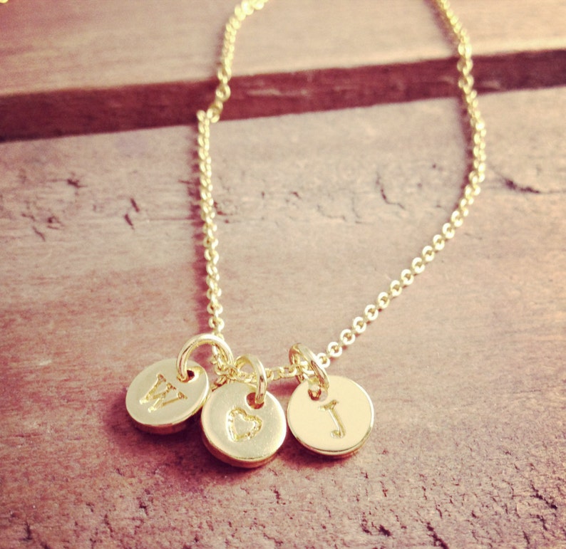 Stamped Monogram Charm PICK ANY LETTER A-Z 6mm Diameter - Etsy