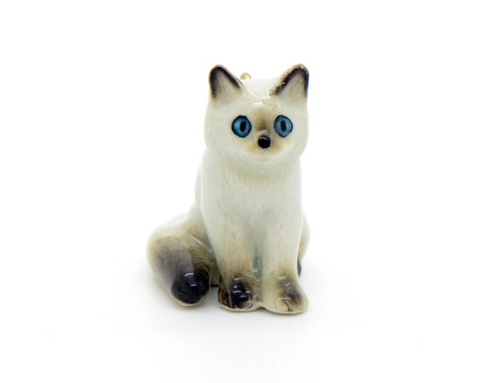 Porcelain Ragdoll Kitten Pendant • Hand Painted • Hand Made • Gift for ...