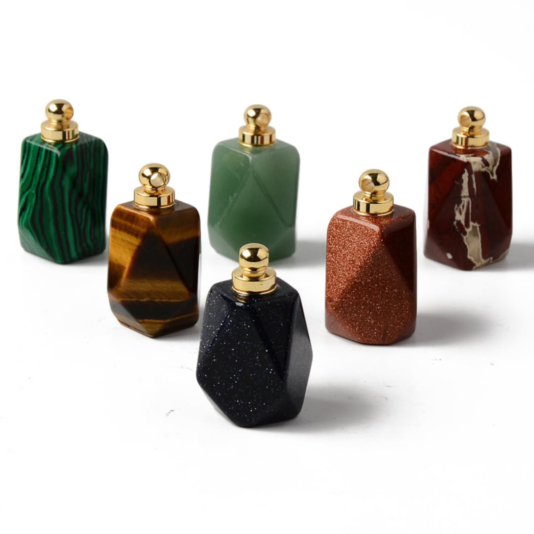 Vintage Perfume Bottle Pendant, Locket Bottle Pendant, Charm With Gold ...