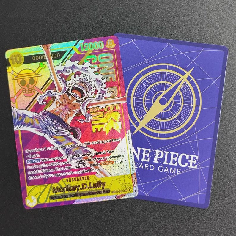 One Piece TCG Proxy Serial Karte Gold – Gear 5 Luffy Holografisch ...