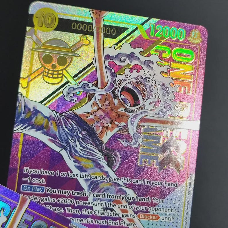 One Piece TCG Proxy Serial Karte Gold – Gear 5 Luffy Holografisch ...