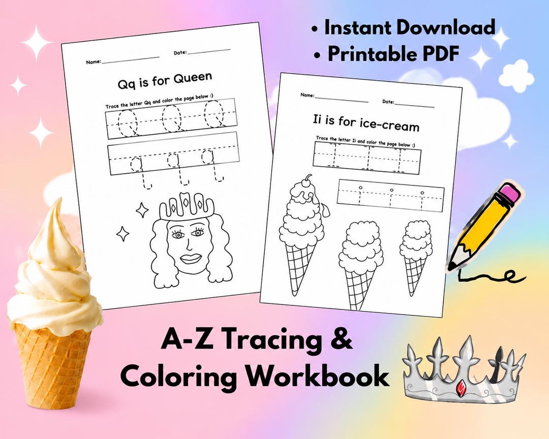 Alphabet Tracing Workbook PDF for Preschool ,kindergarten & Homeschool ...