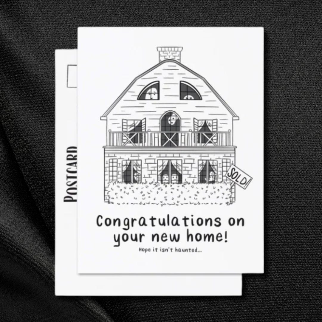 Congrats on Your New Home Postcard for New House Congratulations ...