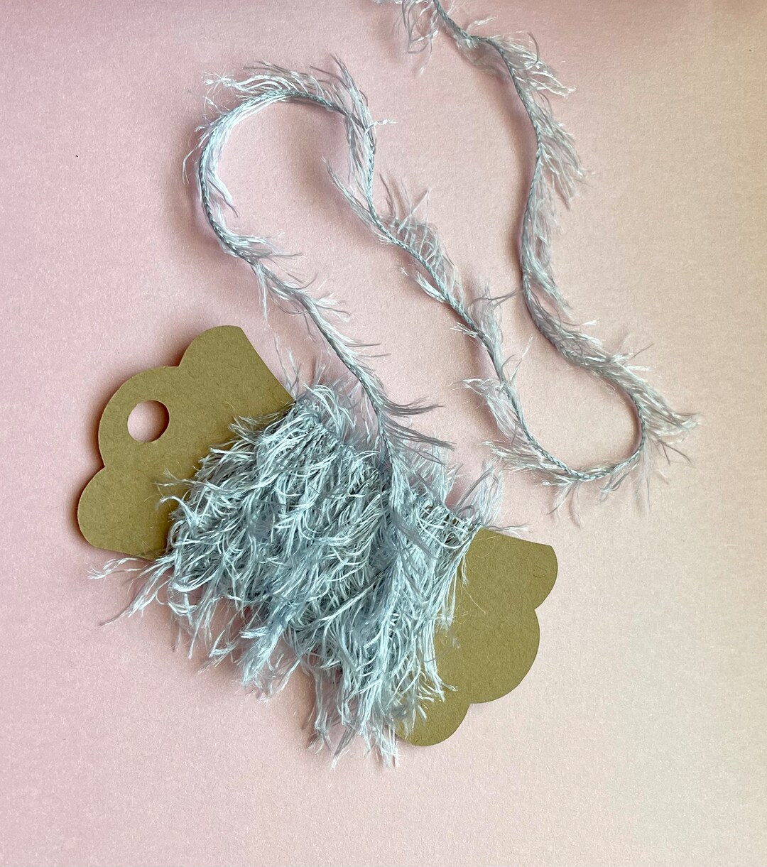 Eyelash Yarn Gray, Yarn for Scrapbook Gift, Mixed Media, Junk Journal ...