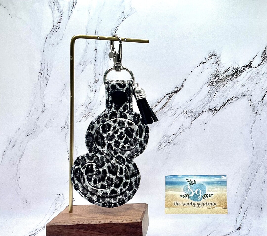 Monogram Initial Key Fob Rainbow Glitter Puffy, 3D Keychain, 3d Key Fob ...